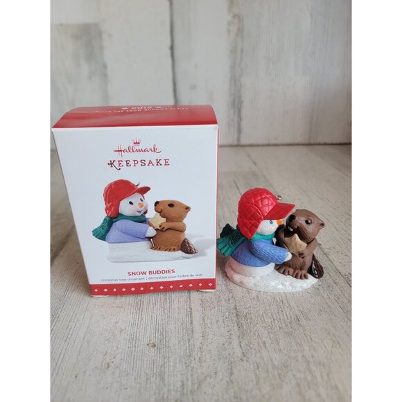 Hallmark | Holiday | Hallmark Snow Buddies Beaver Cookie Snowman ...